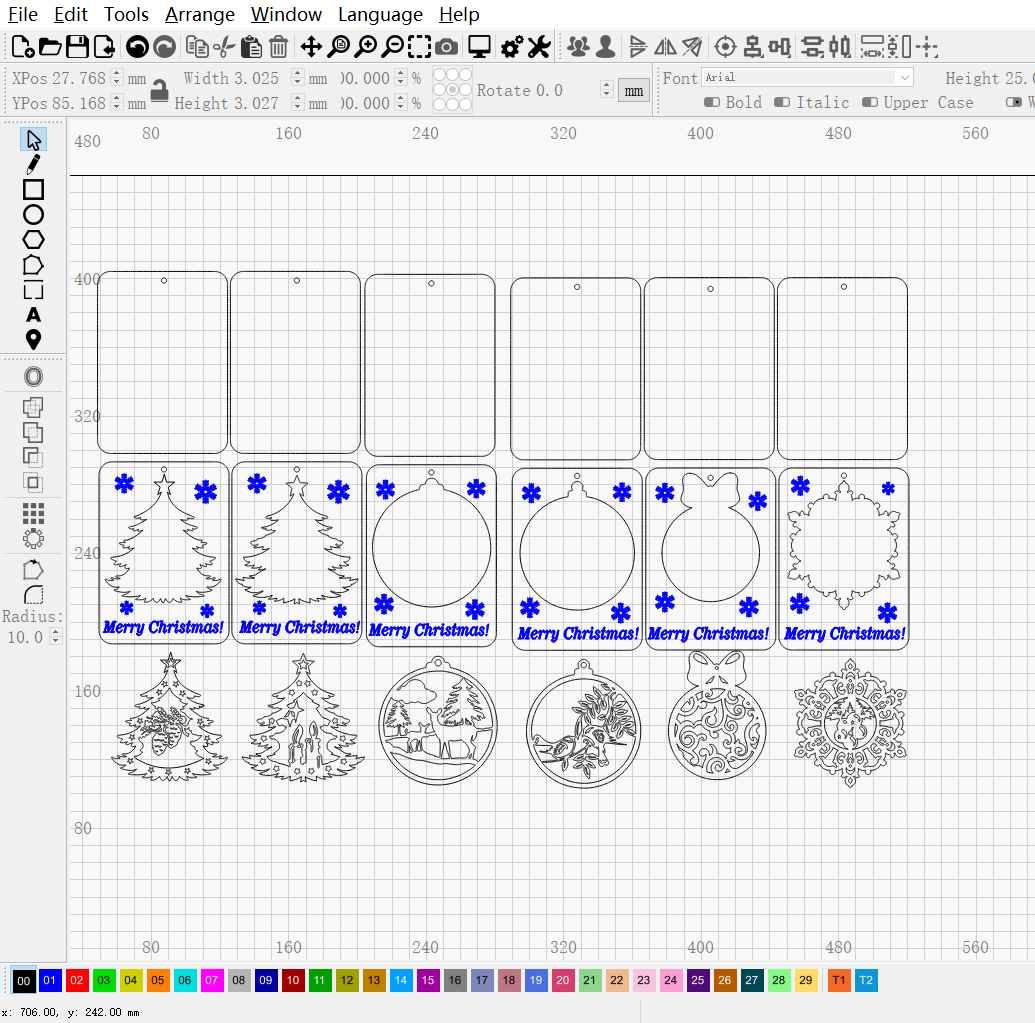 Christmas Decoration Pendant | DXF File |Gift,Art,festival – NEJE.SHOP