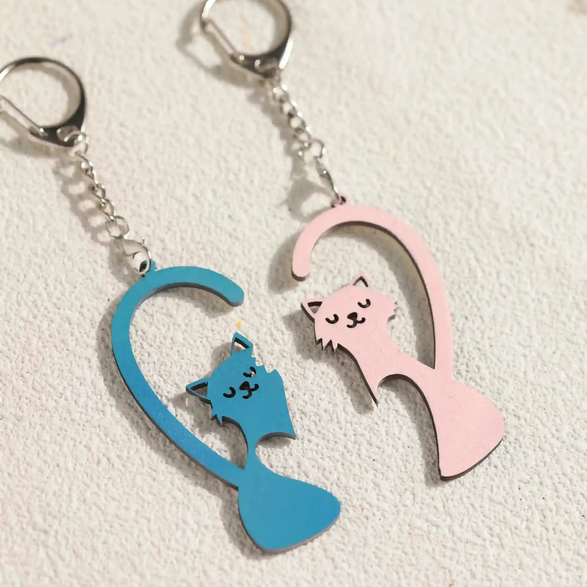 Couple Cat Keychain | DXF | Art,Gift – NEJE.SHOP
