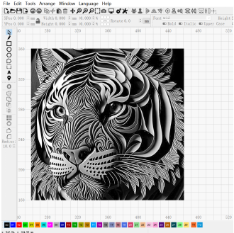 Tiger Deep Engraving| DXF File | Gift, Art，festival – NEJE.SHOP