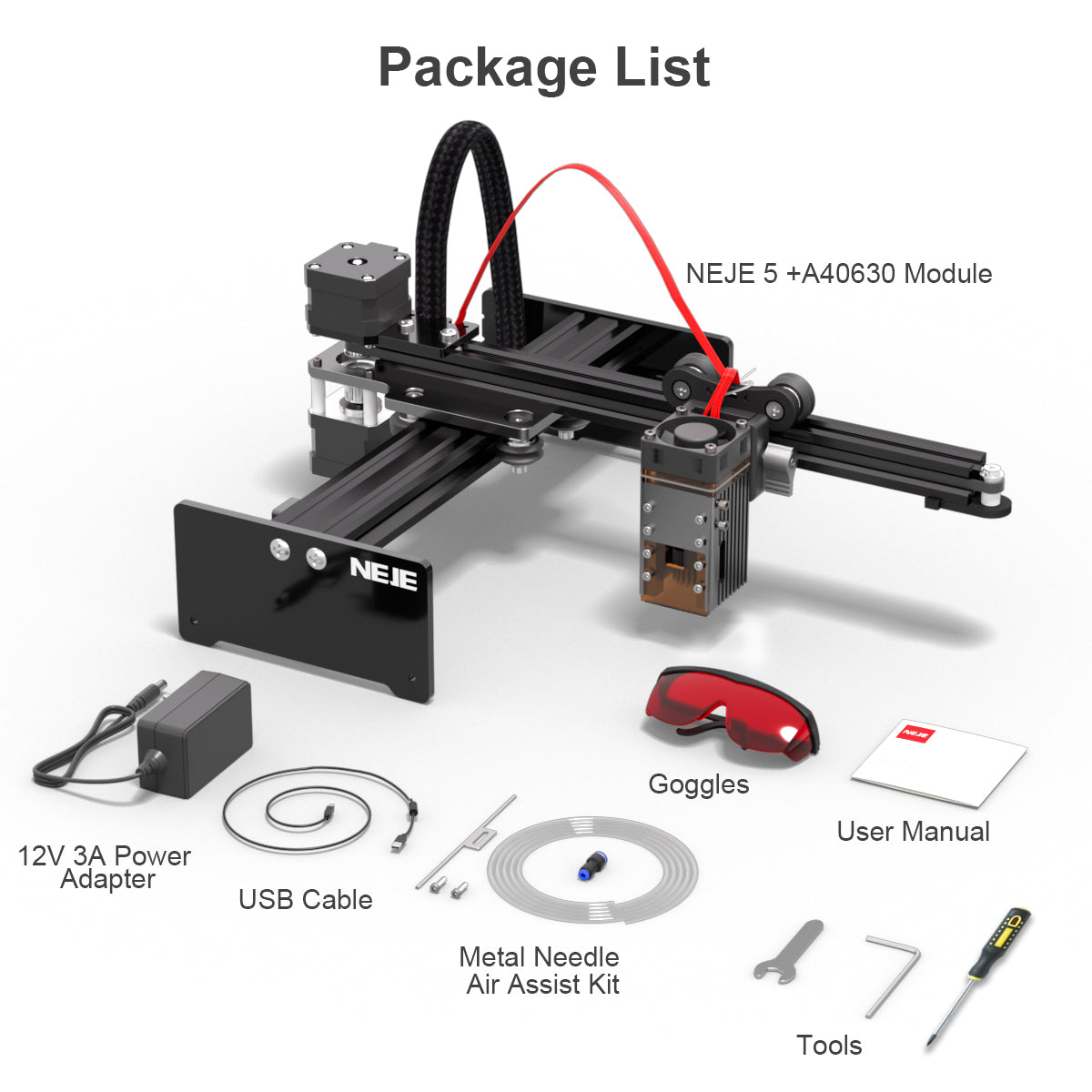 NEJE 5 Portable Laser Cutter / Engraver with A40630 Laser Module – NEJE ...